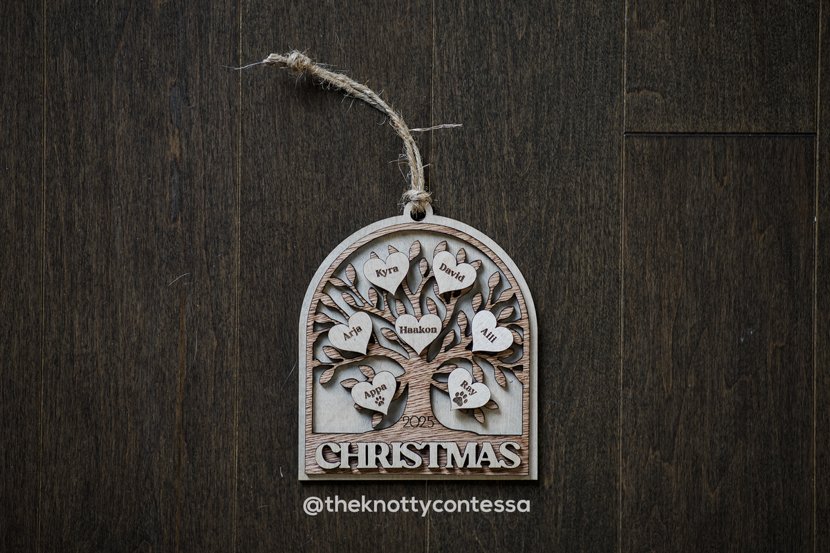 Christmas Ornament - Family Tree – The Knotty Contessa