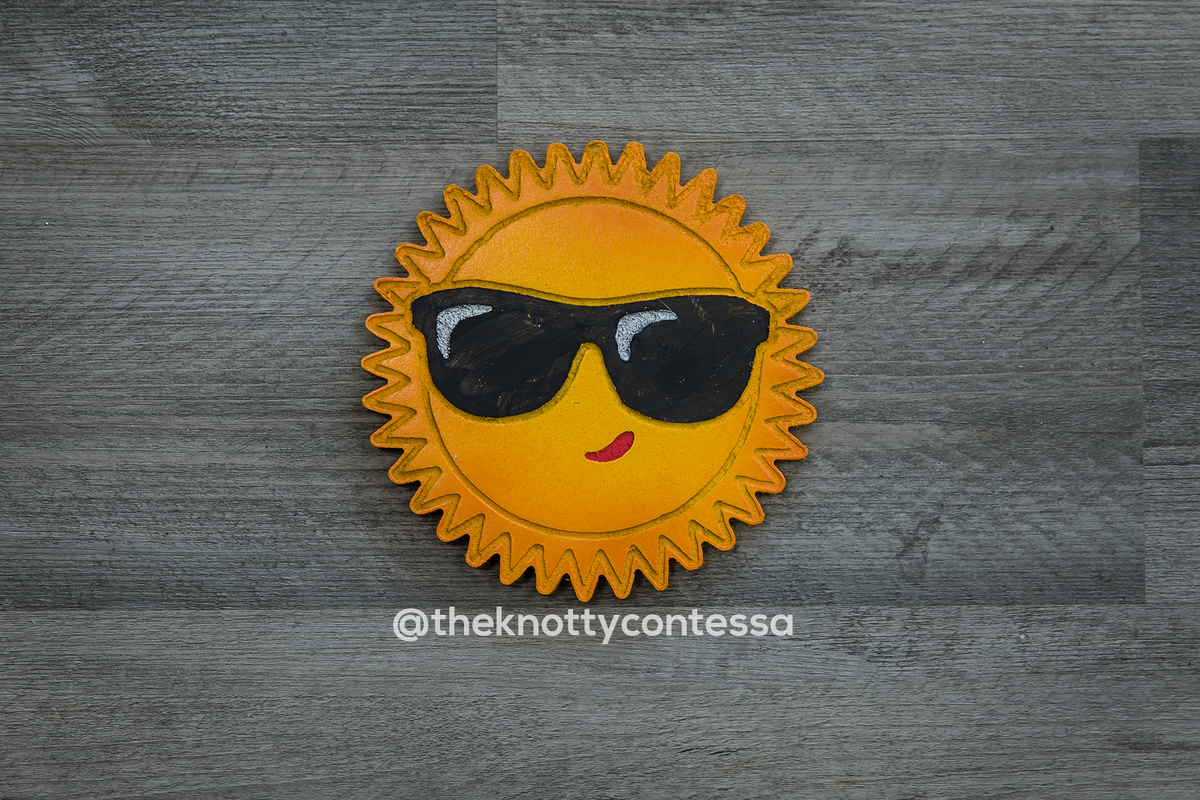 Sun with Glasses "O" Cut Out - The Knotty Contessa's Welcome To Our Ho
