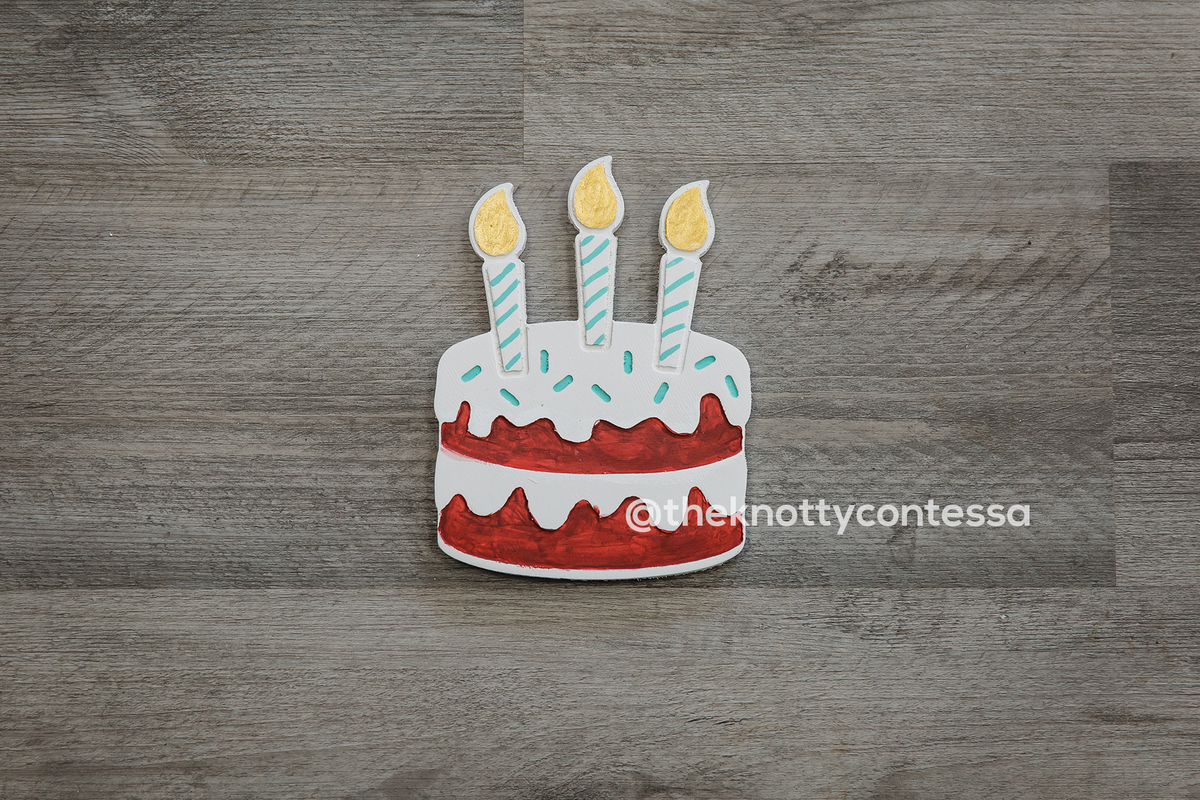 Birthday Cake Premium "O" Cut Out - The Knotty Contessa's Welcome To O