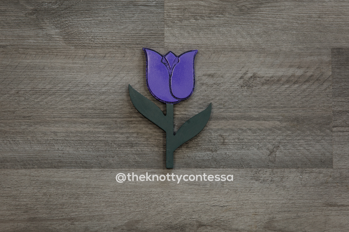 Tulip "O" Cut Out - The Knotty Contessa's Welcome To Our Home Sign